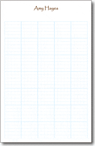 5x5 Graph Paper Pads Half Size