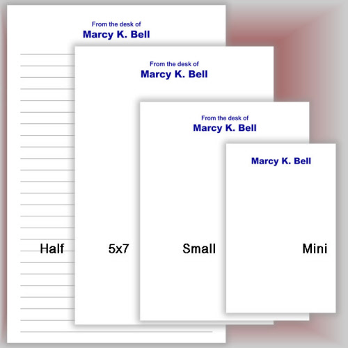From The Desk Of Notepads several Sizes
