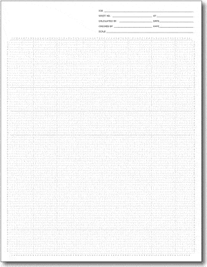 10 x10 Graph Paper Numbered on all sides